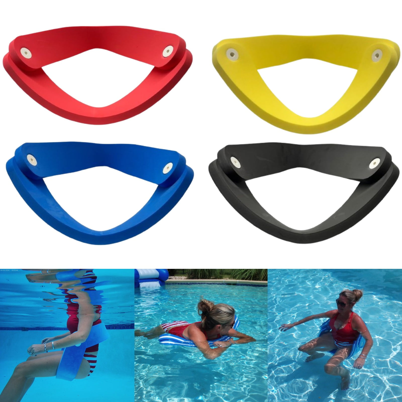 Civilizek Water Recliner, Float-N-Fold Water Chair, Float and Fold ...