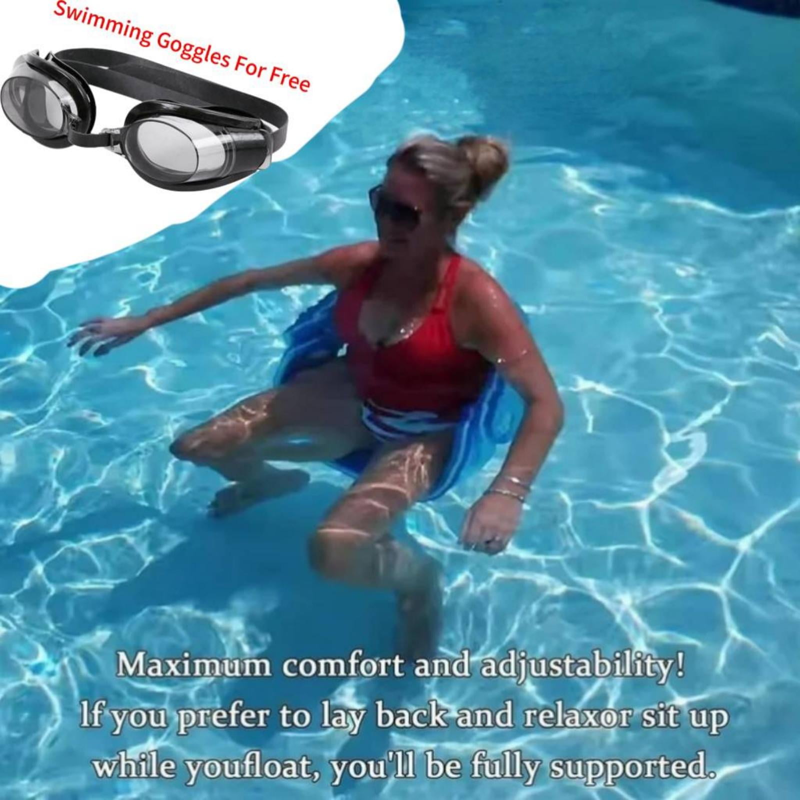 Civilizek Water Recliner, Grandfloats Float-N-Fold Water Chair, Civilized 3-in-1 Floating Chair ...