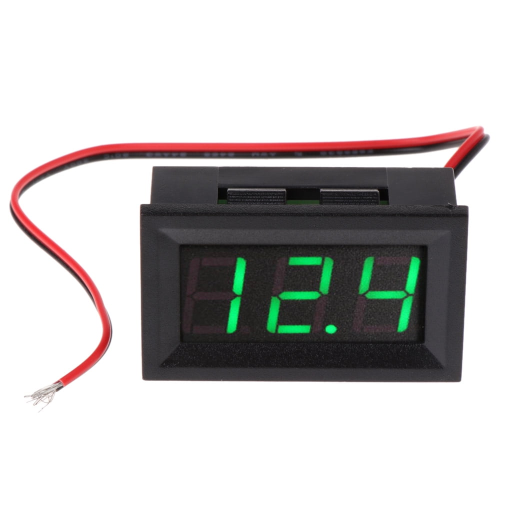 Ciwanning 0.56 inch 2 Wire Digital Voltmeter for 4.5V-30V High for ...