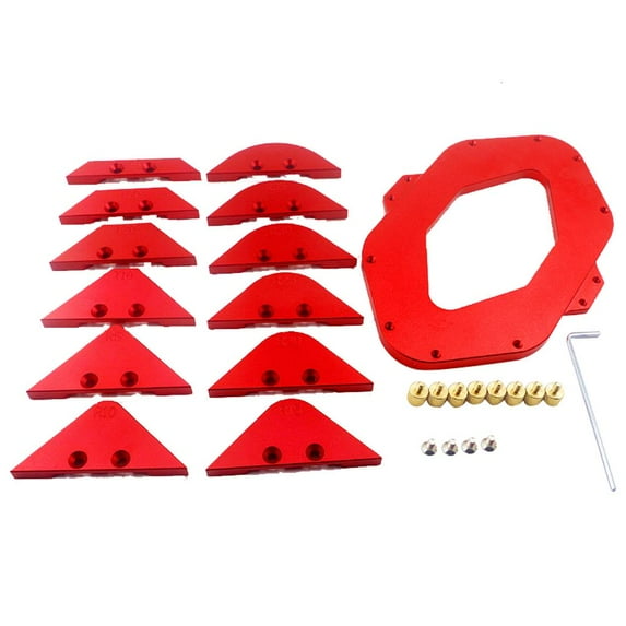 Ciwanning 1 Set Red Woodworking Tool Router Aluminium Alloy Rust ...