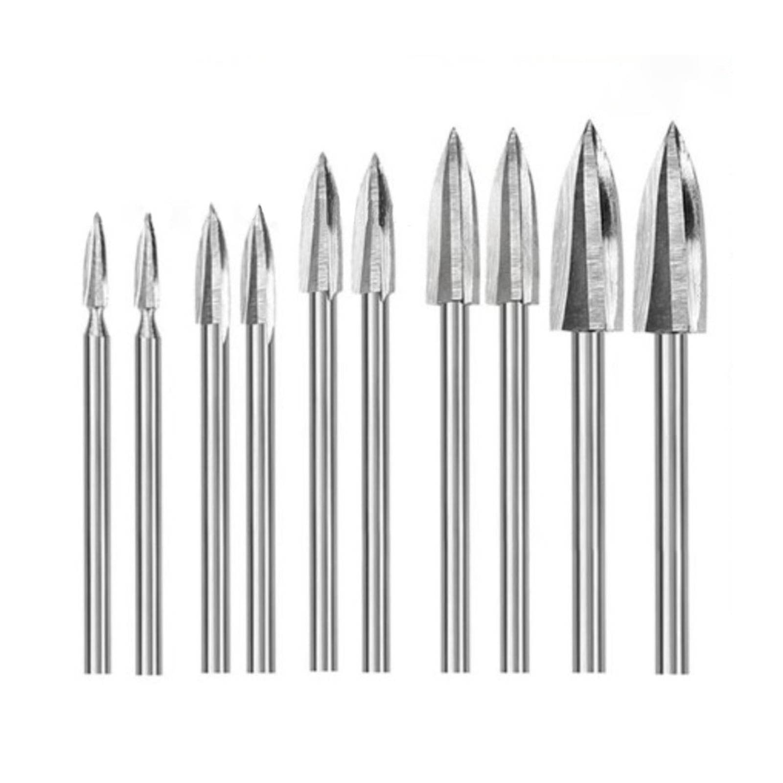Ciwanning 10 Pieces Wood Carving Drill Bit for Woodworking Drilling ...