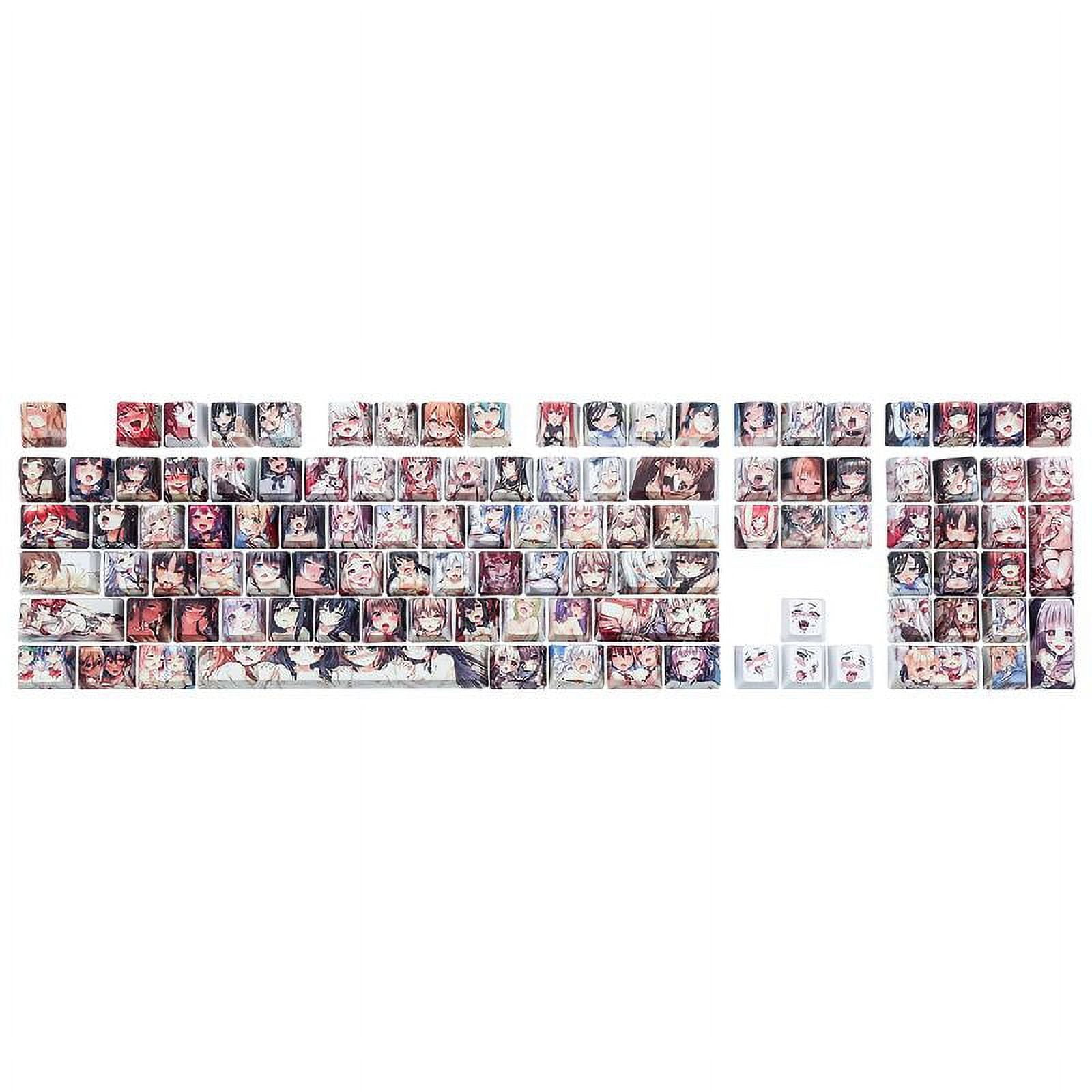 Ciwanning 108 Keys/set Personality OEM Profile Opaque Anime Theme ...
