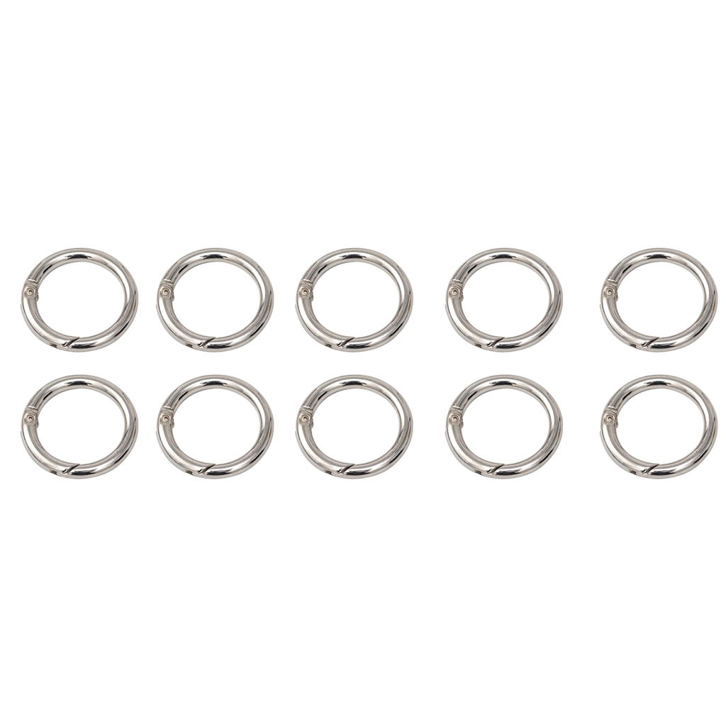 Ciwanning 10pcs 20/25/28/33mm O Rings Spring Opening O-ring Keyring ...