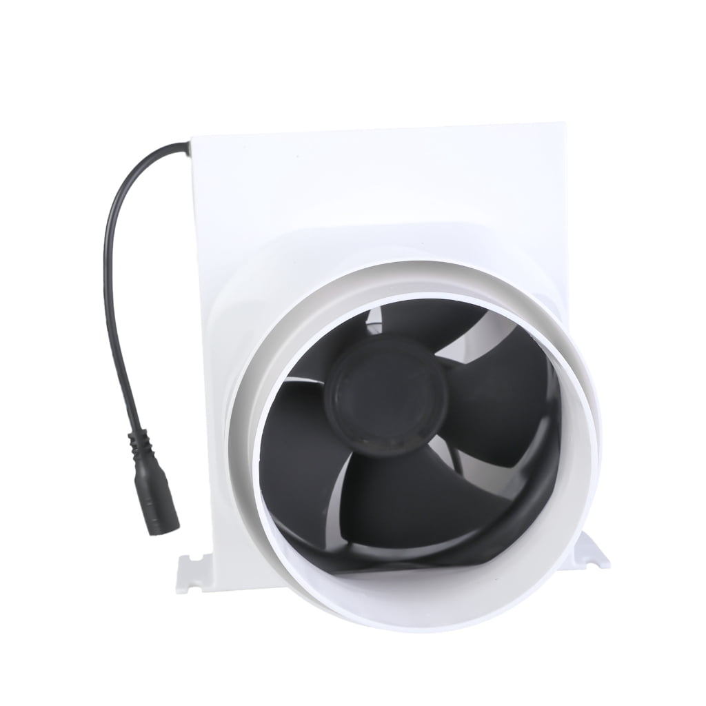 Ciwanning 110mm 12V Exhaust Fan Home Quiet Inline Duct Fan Industrial ...