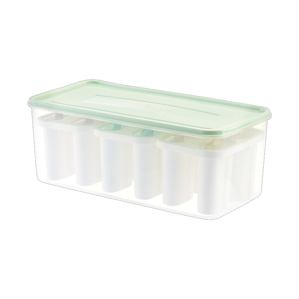 Ciwanning 12 Ice Cream Molds with Sticks Cool Freezing Tray for Maker ...