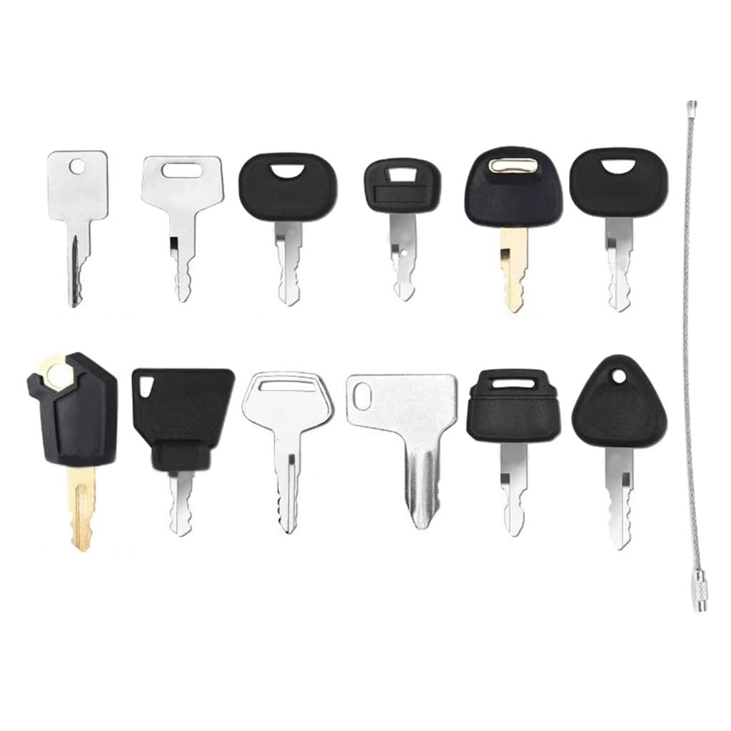 Ciwanning 12Pcs Construction Machinery Key Ignition Key Replacement ...