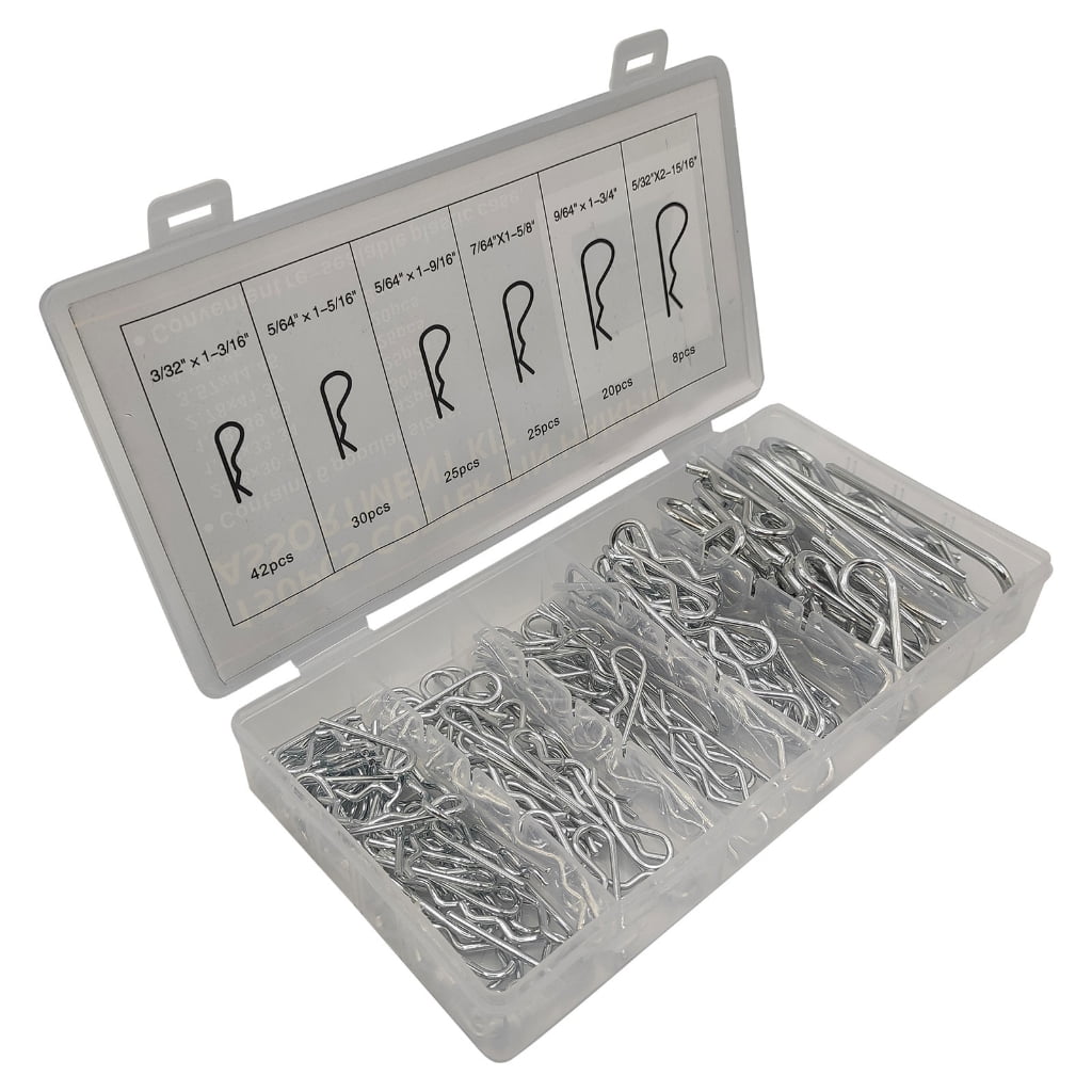 Ciwanning 150Pcs Spring Steel Cotter Pins Hitches Pins Hair Pins Spring ...