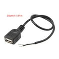 Ciwanning 1Pc USB 2.0 Female Jack 2 Pin 2 Wire Power Charge Cable Cord ...