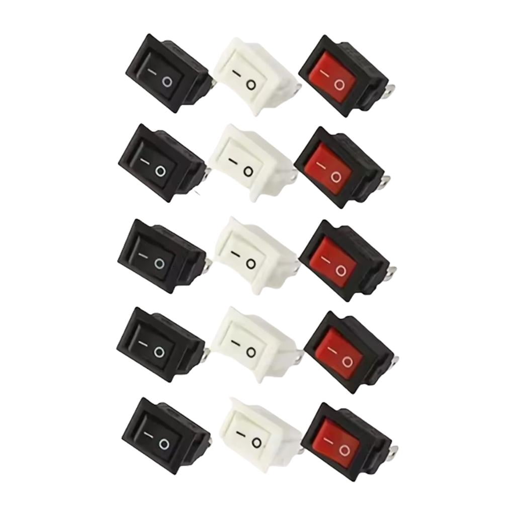 Ciwanning 2 Position Toggle Switches 2 Pin Rocker Style Commercial ...