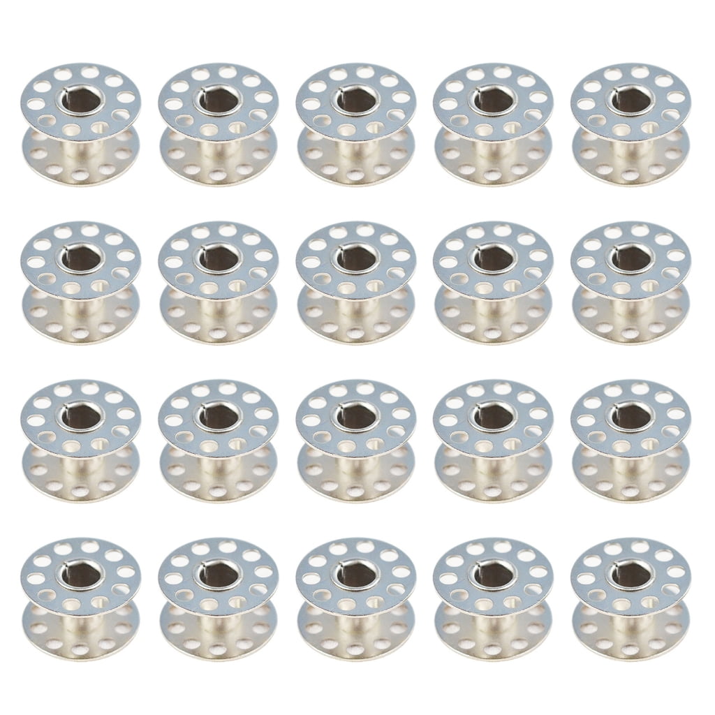 Ciwanning 20 Metal Bobbins Made for Sewing Machines for Craft Sewing ...
