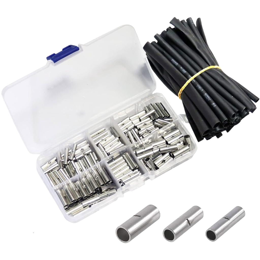 Ciwanning 200Pcs Wire Crimps Connectors with 45 Protective Heat Shrink ...