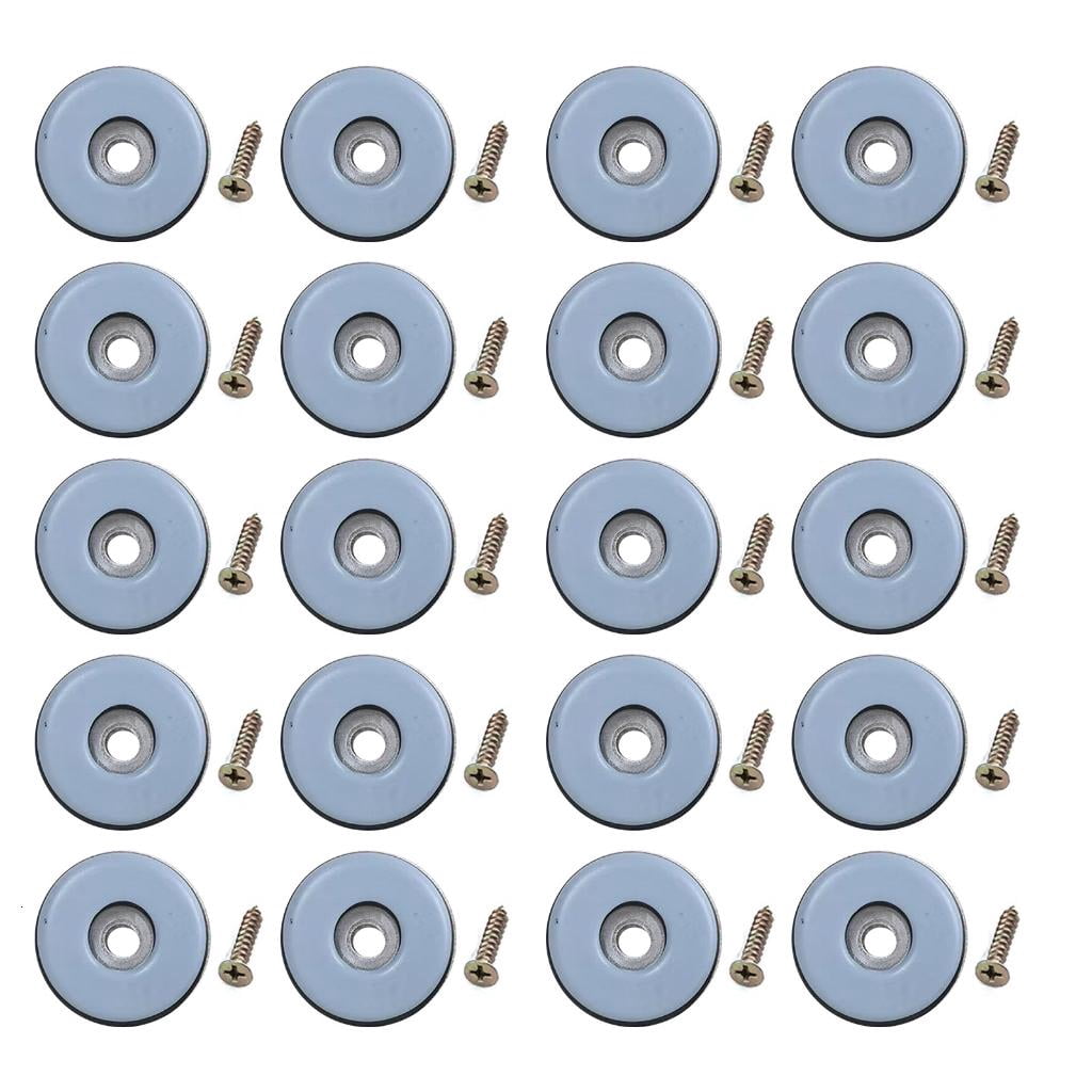 Ciwanning 20Pcs Plastic Screw Mount Furniture Slide Pad for Chairs ...