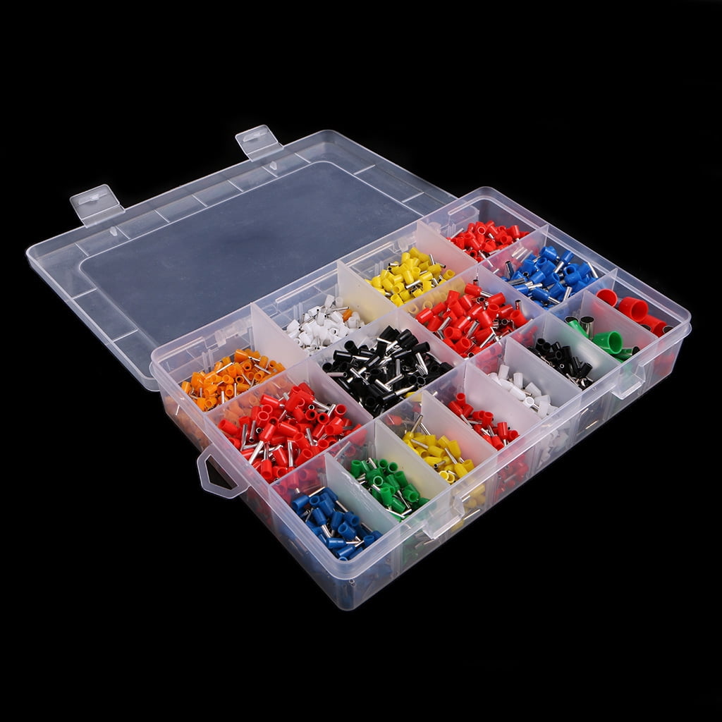 Ciwanning 2120 PCS Boxed VE Crimp Terminals Electrical Tube Terminals ...