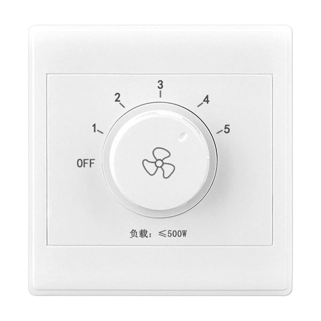 Ciwanning 220V 86 Type Adjustment Ceiling Fan Speed Control Wall Button ...