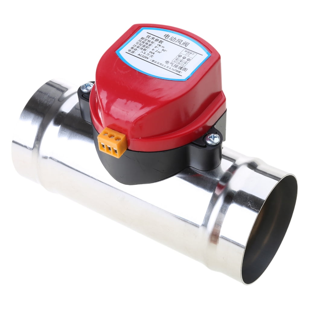 Ciwanning 220vAC Electric Air Damper Valves Motorised Air Duct Valves ...