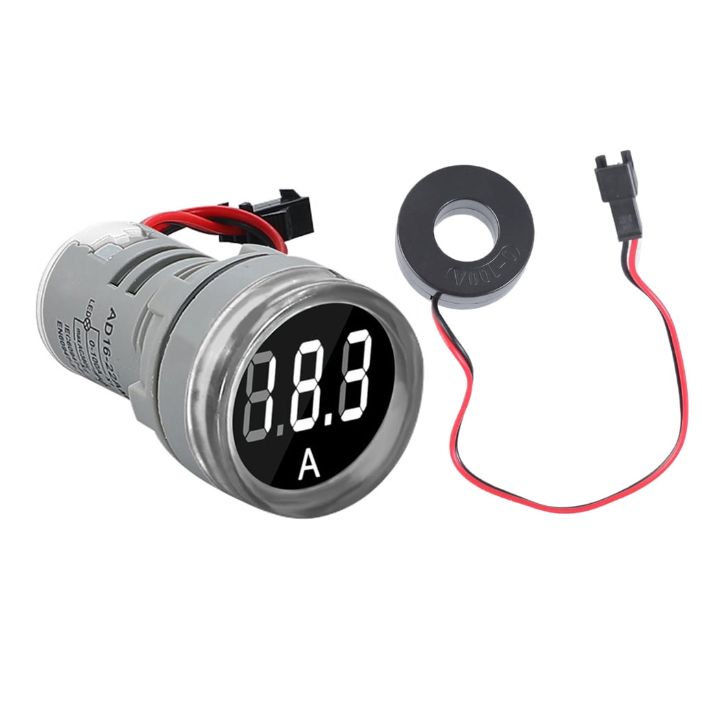 Ciwanning 22mm Round LED Ammeter Voltmeter Display Voltages Current 0 ...