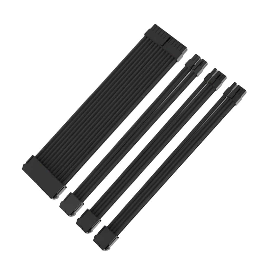 Ciwanning 24Pin Power Supply Extension Cables with Combs, 30CM Sleeved ...