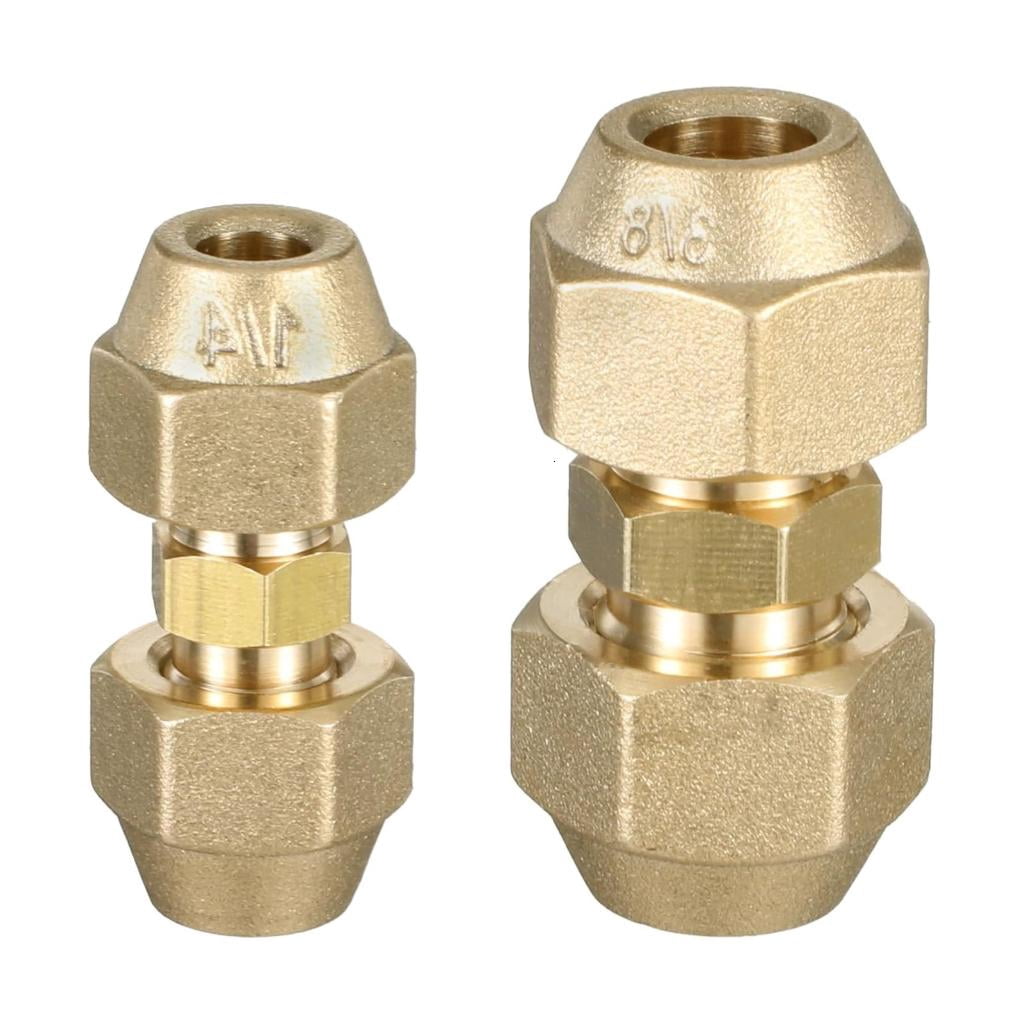 Ciwanning 2Pcs Brass Pipe Fitting Connector No Welding Extension Pipe ...