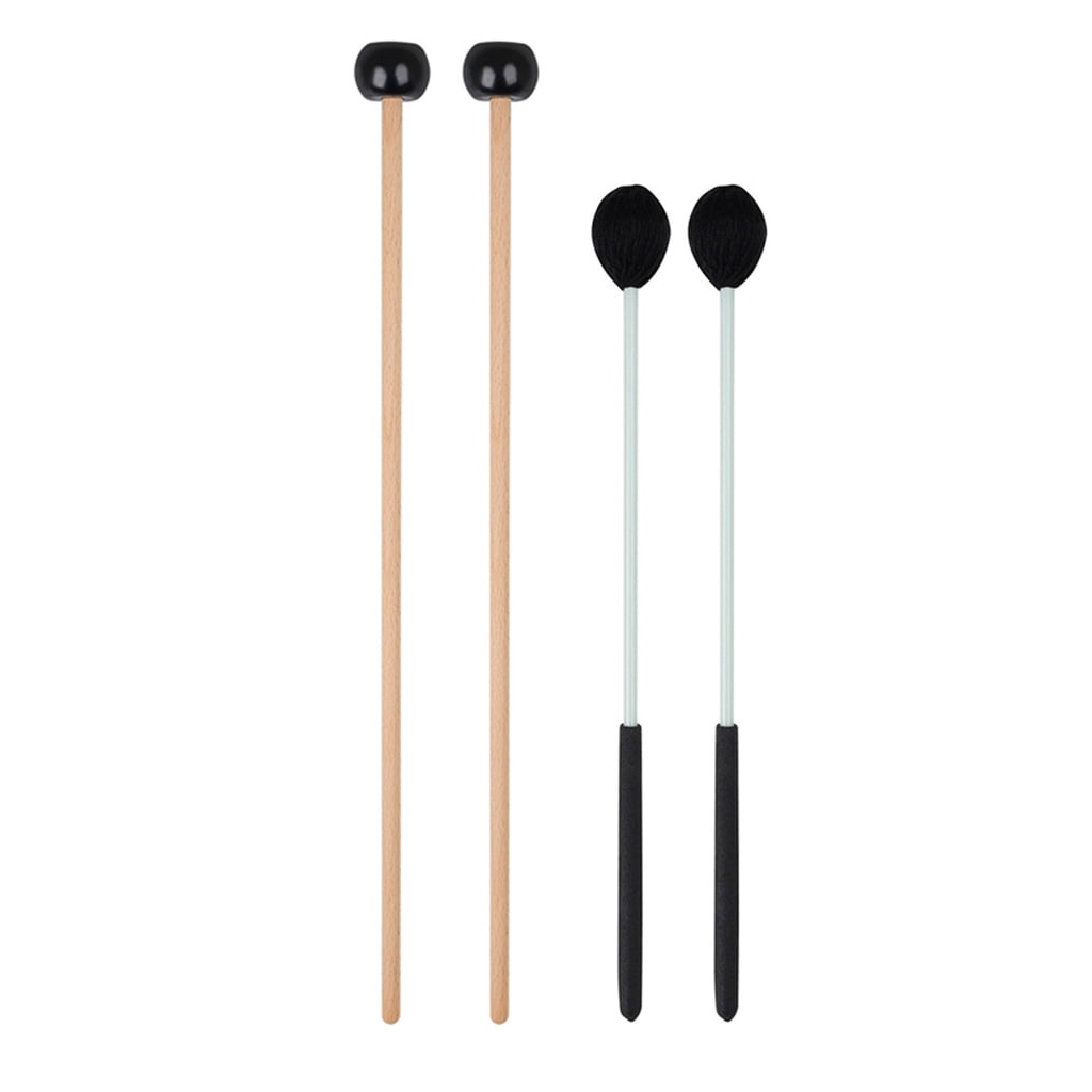 Ciwanning 2pairs Marimba Sticks Round Head Drum Sticks Wooden Drum ...