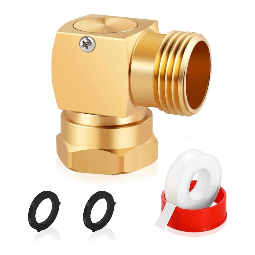 Ciwanning 3/4inch Hose Swivel Elbow Connector Adjustable 90 Degree ...