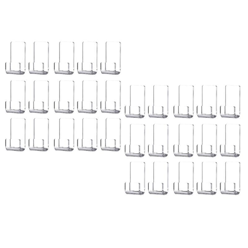 Ciwanning 30Pcs Adhesive Clear Acrylic Record Holder Rack Album Covers ...