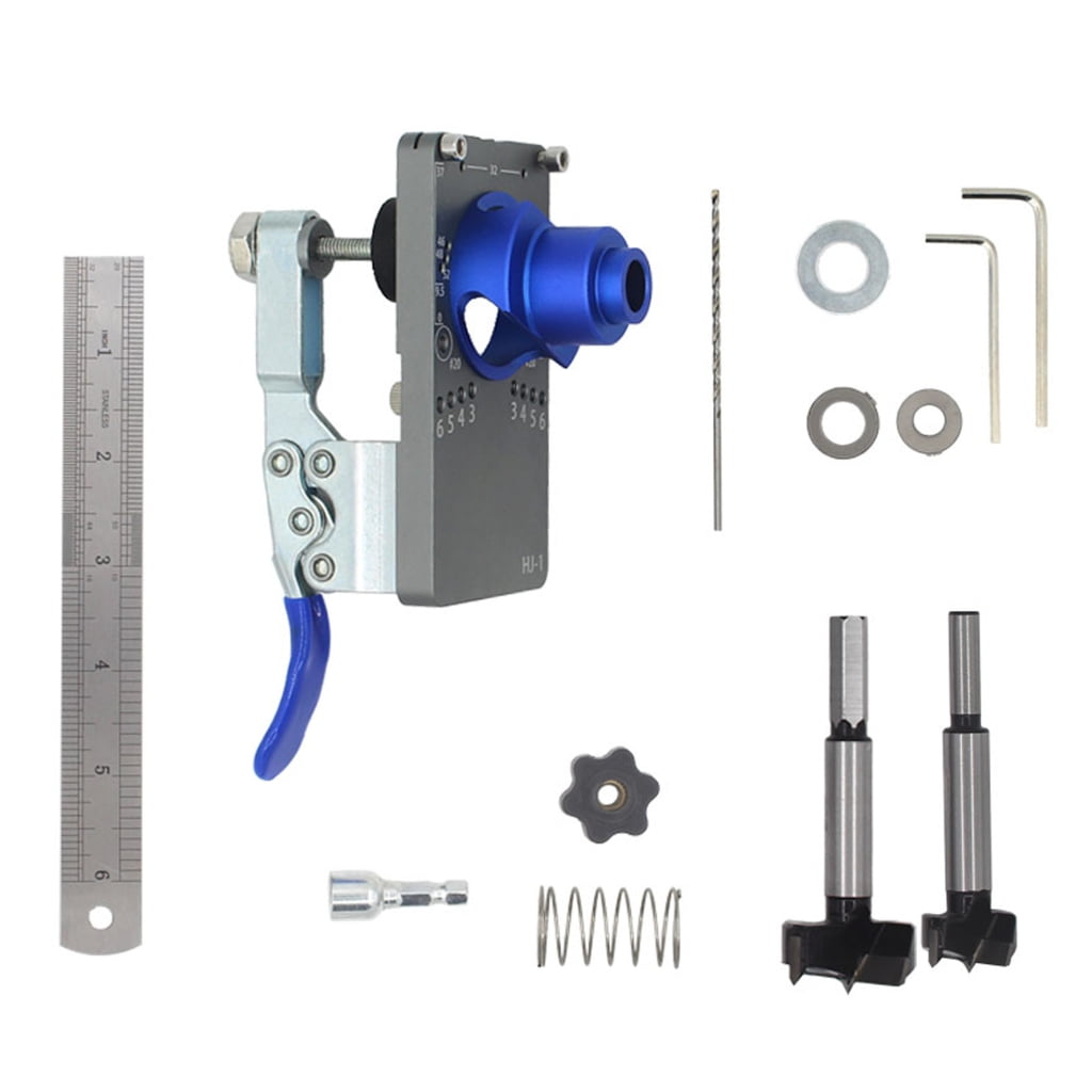 Ciwanning 35mm Hinge Drilling Jig Hole Guide Woodworking Tool for ...