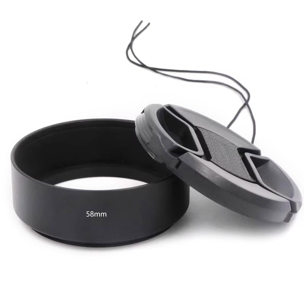 Ciwanning 37mm-82mm Metal Lens Hood Cylinder Straight Tube Lens Hood ...