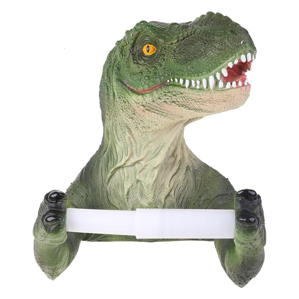 Ciwanning 3D Dinosaur Roll Paper Holder Wall-mounted Toilet Paper Rack ...