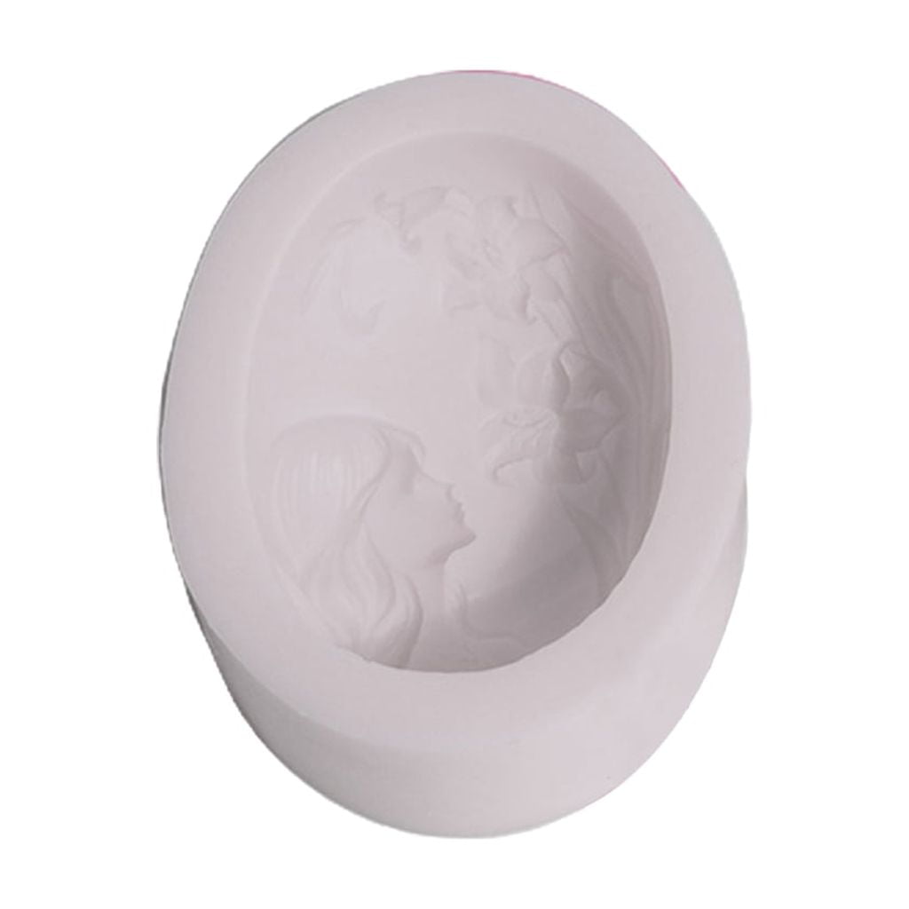Ciwanning 3D Fairy Girl Silicone Mold Epoxy Resin Making Clay Craft ...