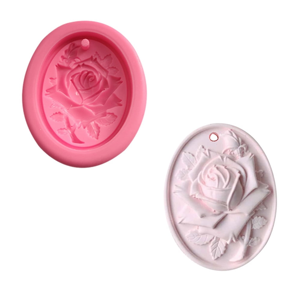 Ciwanning 3D Rose Flower Kitchen Baking Mold Silicone Cake Decorating ...