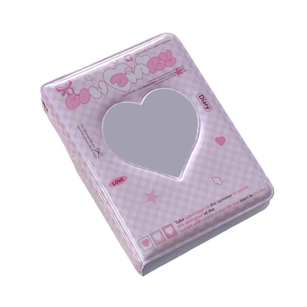 Ciwanning 3Inch Mini Card Binder Album PVC Photo Holders for Travel ...