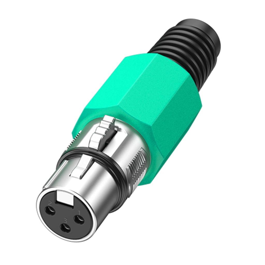 Ciwanning 3Pin Plug Male Female Option Connectors for Microphones ...