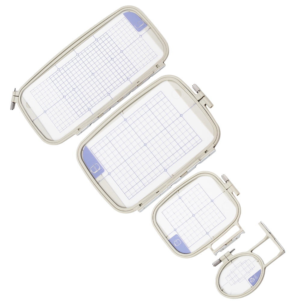 Ciwanning 4 Pcs Embroidery Hoop Adjustable Embroidery Machine Hoop ...