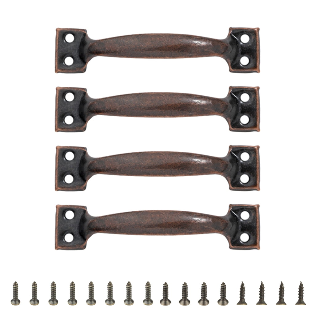 Ciwanning 4 Pieces Dresser Drawer Pulls Metal Handles for Barn Door and ...