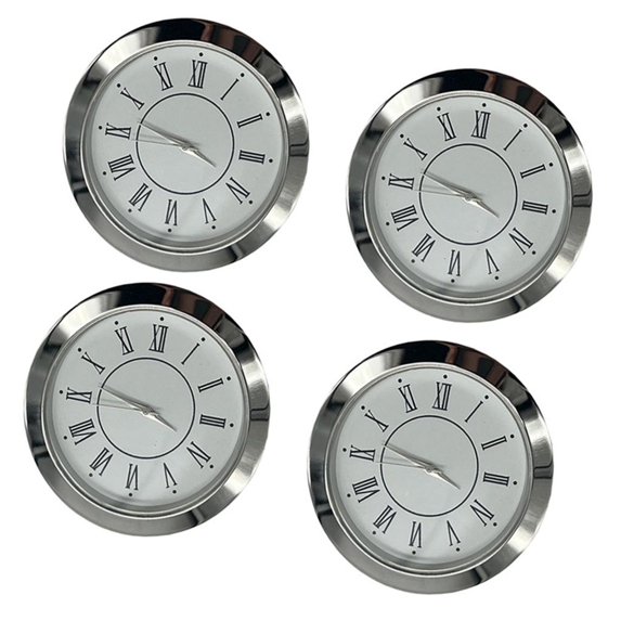 Ciwanning 4Pcs 55mm Quartzs Clock Inserts with Arabic or Roman Numerals ...