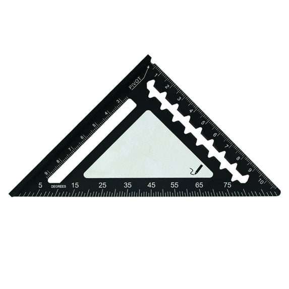 Ciwanning 4inch Triangle Square Ruler Metal Aluminum Quick Measuring ...