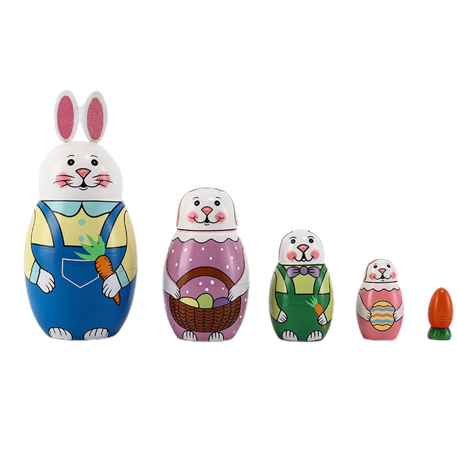 Ciwanning 5 Pieces Matryoshka Children's Game Educational Toy with ...