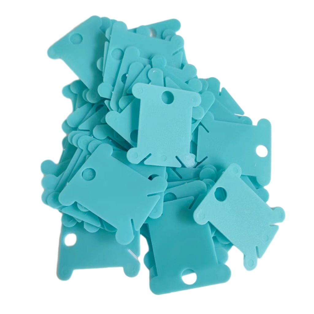 Ciwanning 50 Pieces Floss Bobbins 1.37x1.49in Embroidery Thread Winder ...