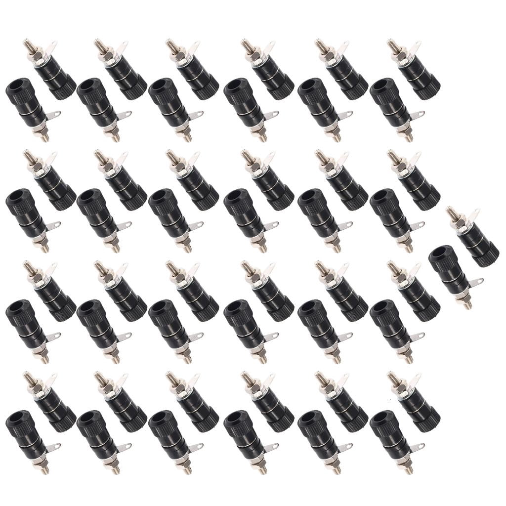 Ciwanning 50Pcs 4mm Banana Socket Binding Post Terminals Electrical ...