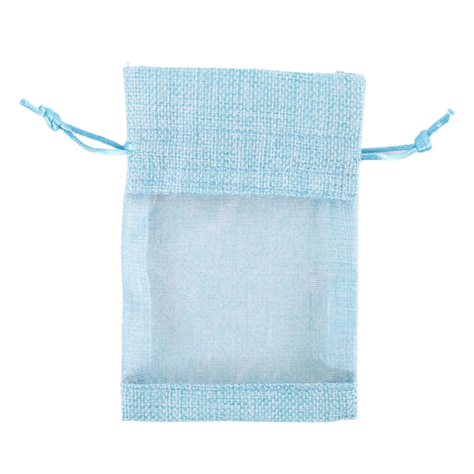 Ciwanning 50pcs Lace Natural Jute Burlap Drawstring Bags Jewelry Gift ...