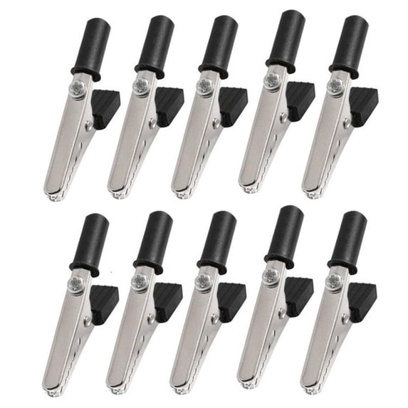 Ciwanning 10Pcs 55mm Small Metal Electrical Test Clamps Alligator Clips ...