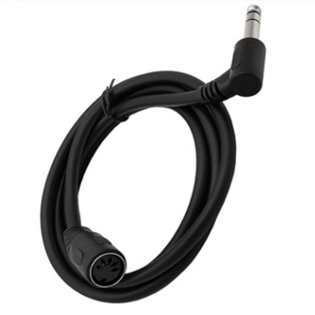 Ciwanning Sound Signal Transmission Cable 6.35mm to MIDI Din 5Pin for ...