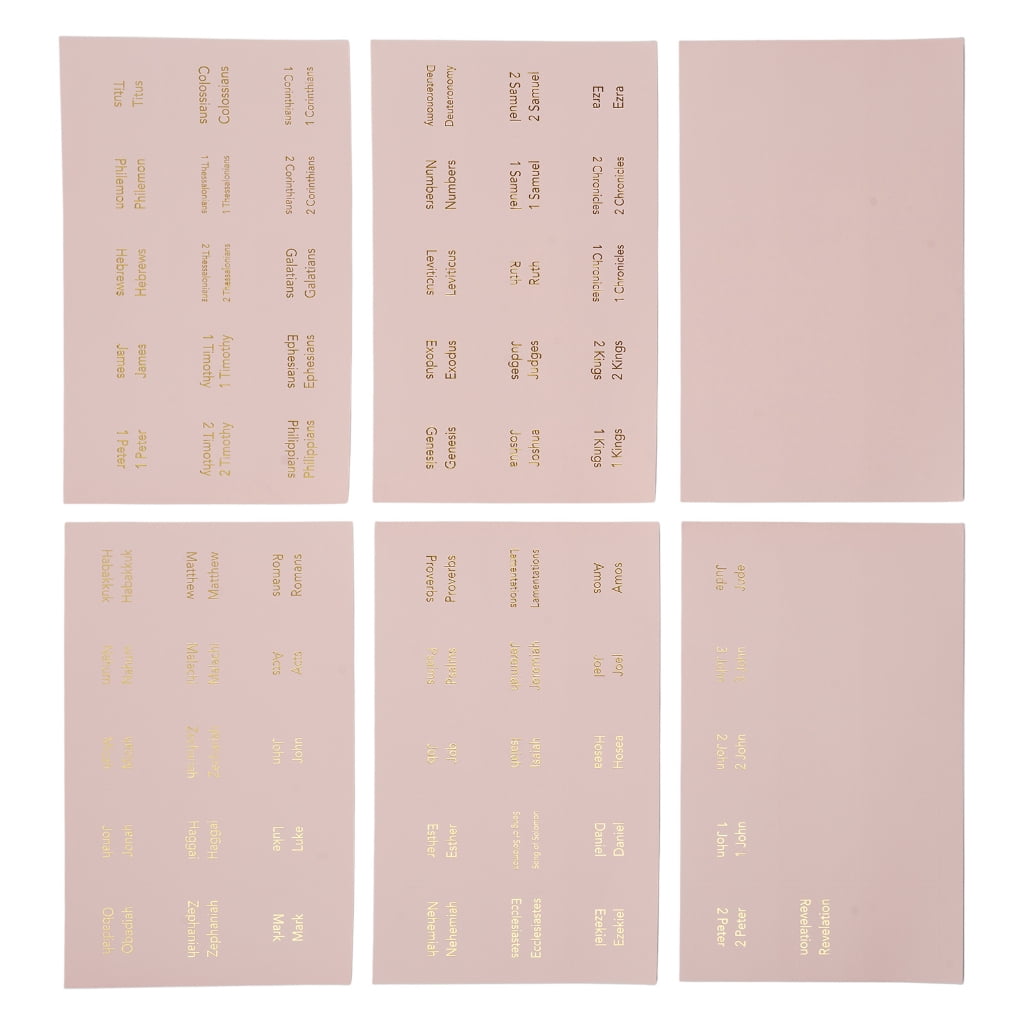 Ciwanning 6 Sheets Bible Indexes Tabs Bible Labels Laminated Bible Tabs ...