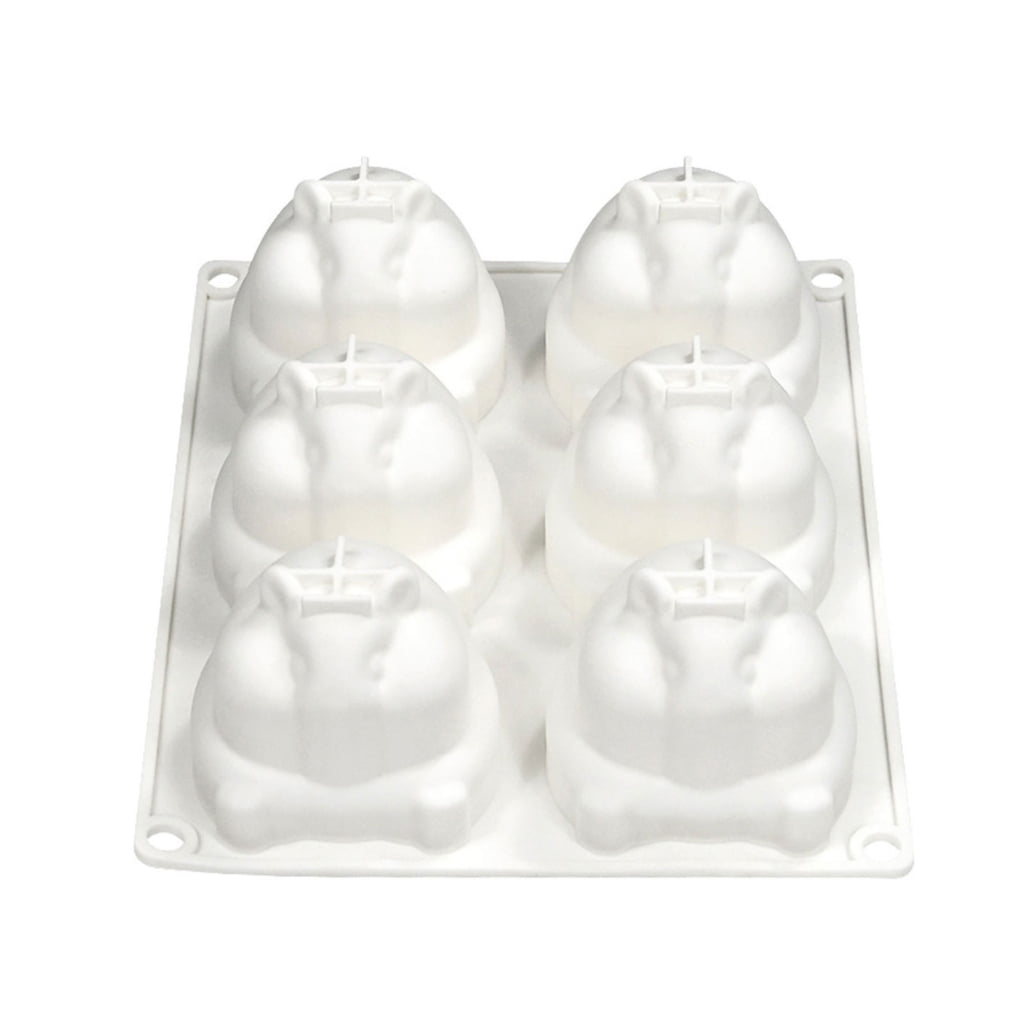 Ciwanning 6Cavity Little Hamster Silicone Molds Mousse Cake Molds ...