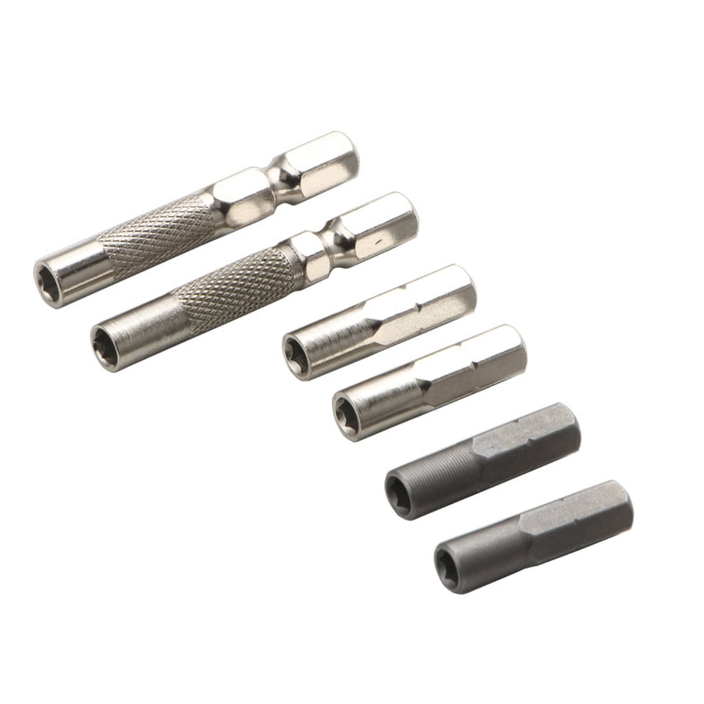 Ciwanning 6pcs 1/4 Hexagonal Bit Converter 6.35mm to 4mm for Quick Tool ...