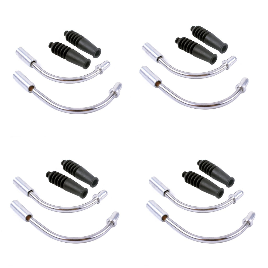 Ciwanning 8 Pcs Bicycles V Brake Pipe Bike V-Brake Noodles and Boot Set Bend Tube Brake Guide ...
