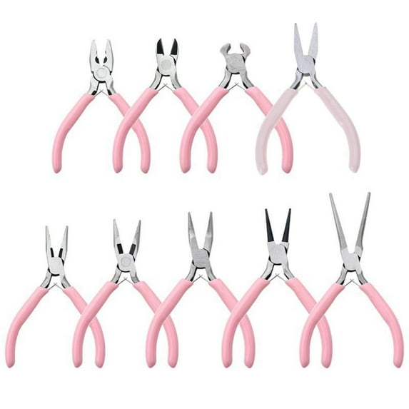 Ciwanning 9 Pieces Jewelry Pliers Set for DIY Crafts and Repair Perfect ...