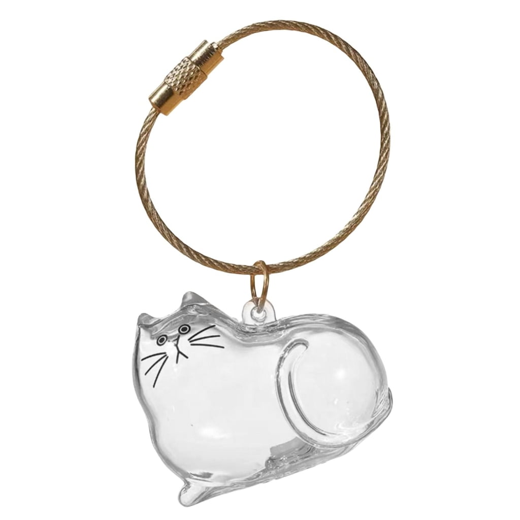 Ciwanning Acrylic Cats Furs Display Case with Rope Pet Hair Collection ...