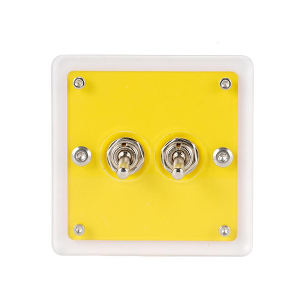 Ciwanning Acrylic Single/Double Control Toggles Switches Panel Plate ...