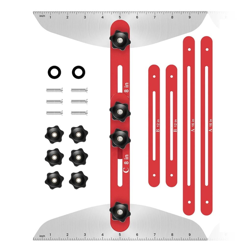 Ciwanning Adjustable Stair Treads Measuring Tool for Risers Stair ...